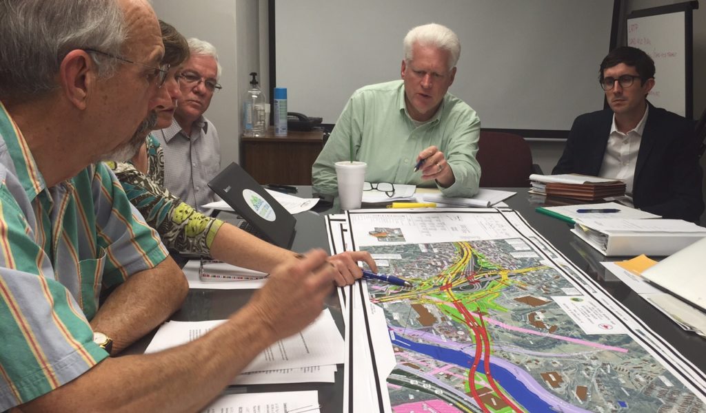 Transportation staff, Multimodal Transportation Commission study I-26 ...