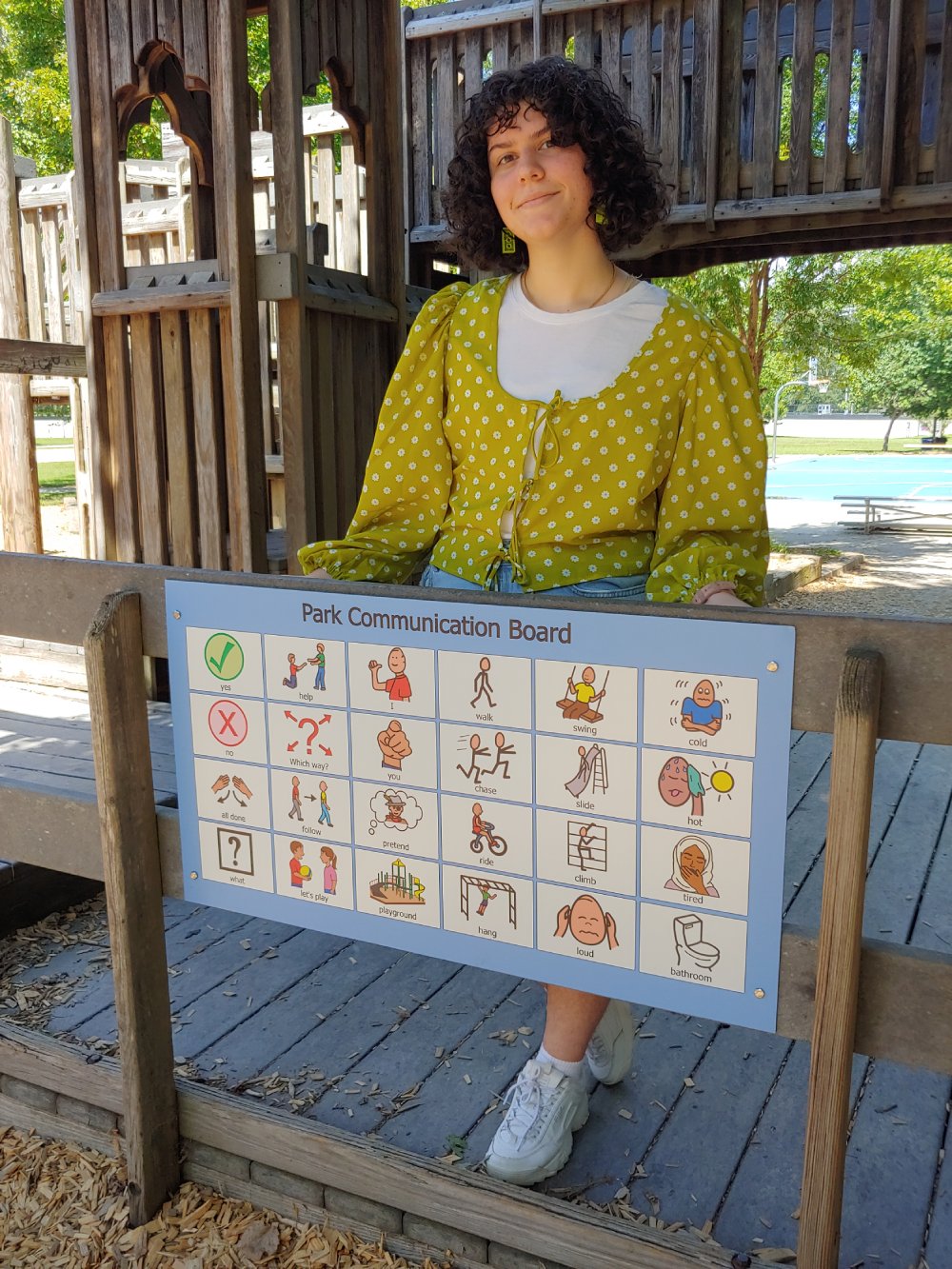 Communication board makes Carrier Park playground more inviting for non ...