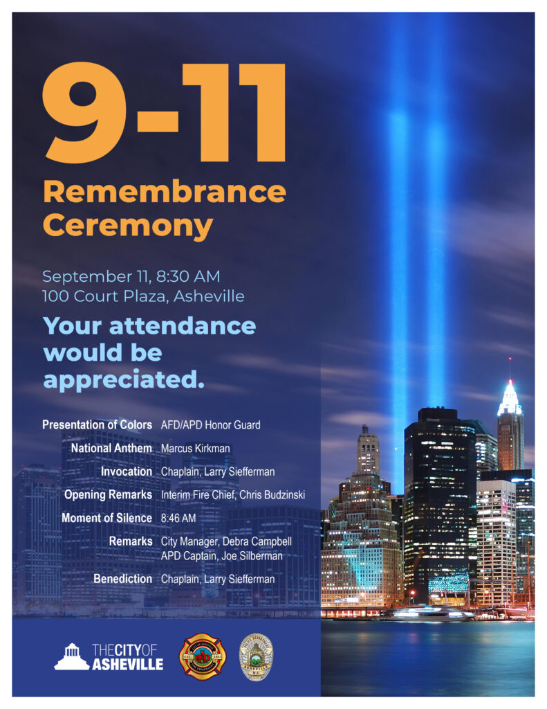 City of Asheville to hold 9-11 Remembrance Ceremony, open to the public ...